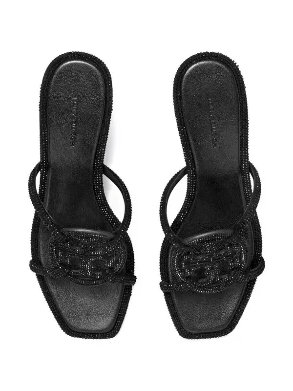 Tory Burch Miller Crystal-embellished Heeled Sandals