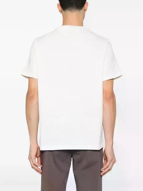 A.p.c. Logo-embroidered Cotton T-shirt - White