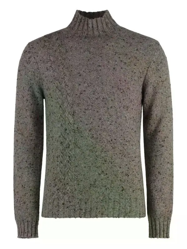 Malo Cashmere High-neck Sweater - Grey