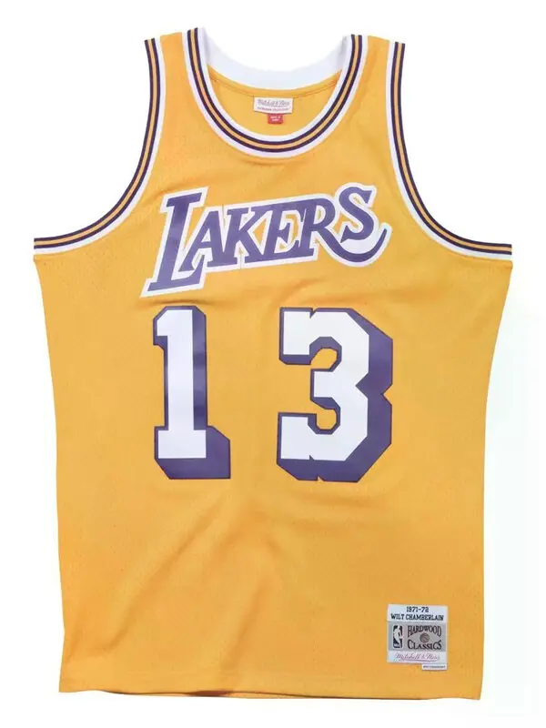 Mitchell & Ness Nba Lakers 71-72 Wilt Chamberlain Swingman Tank Top - Yellow