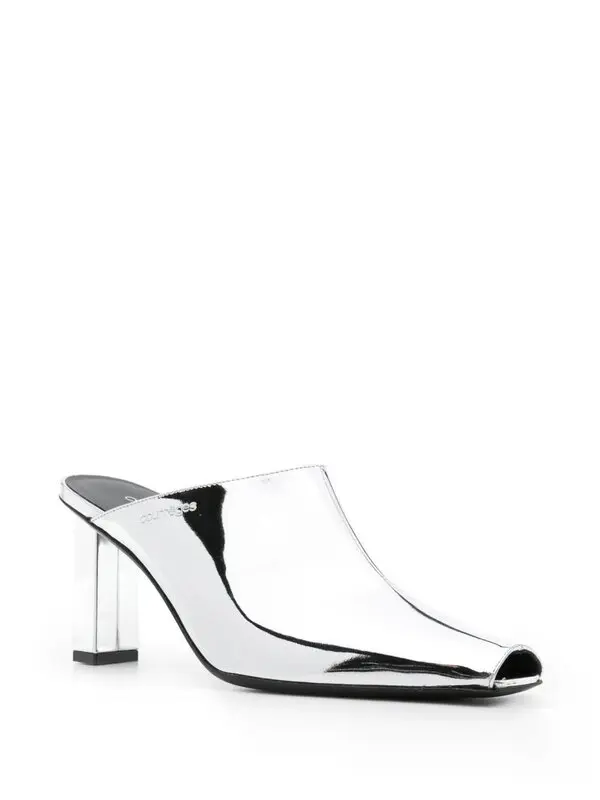 COURREGES 70mm Mirrored Mules