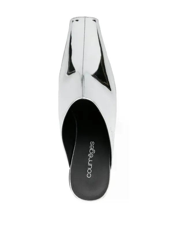 COURREGES 70mm Mirrored Mules