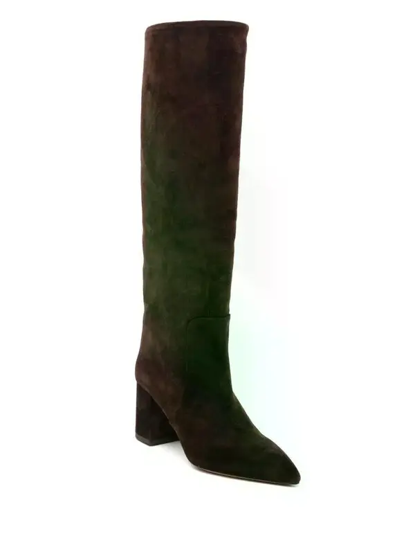 Paris Texas Suede Pointed-toe Mid-calf Boots
