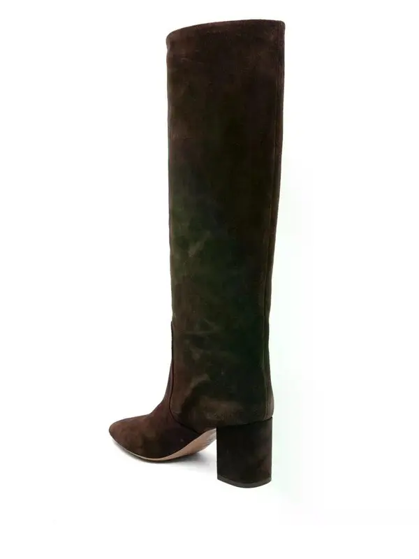 Paris Texas Suede Pointed-toe Mid-calf Boots