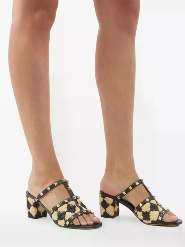 Valentino Garavani Rockstud Sandals - Black