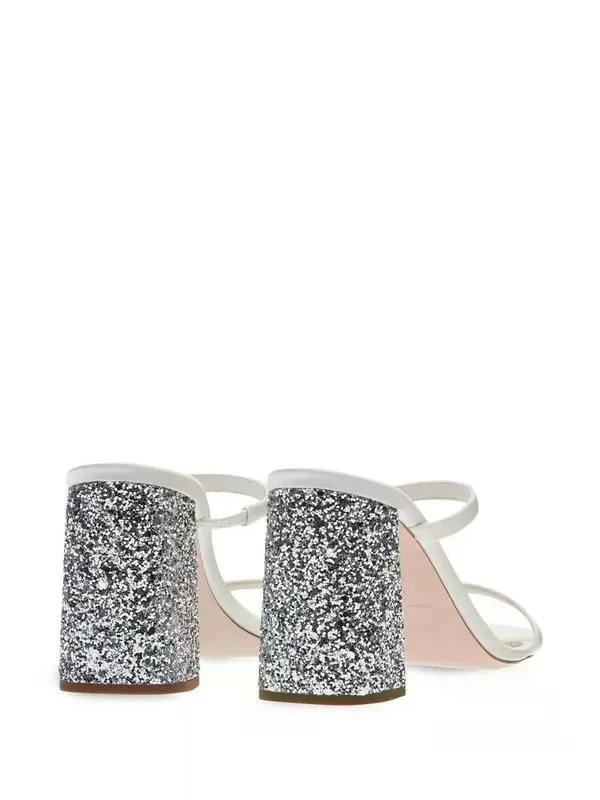 Miu Miu Glitter-heel Sandals
