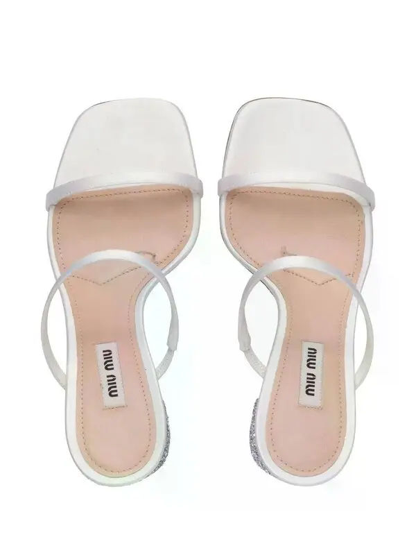 Miu Miu Glitter-heel Sandals