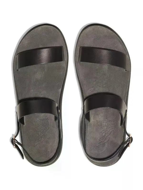 ANCIENT GREEK SANDALS Clio Comfort Flat Sandals - Black