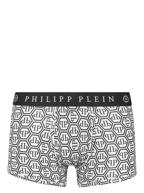 Philipp Plein Monogram Boxers - White