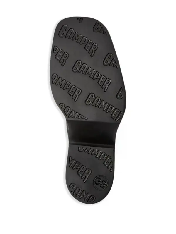 Camper Billie Leather Ankle Boots - Black