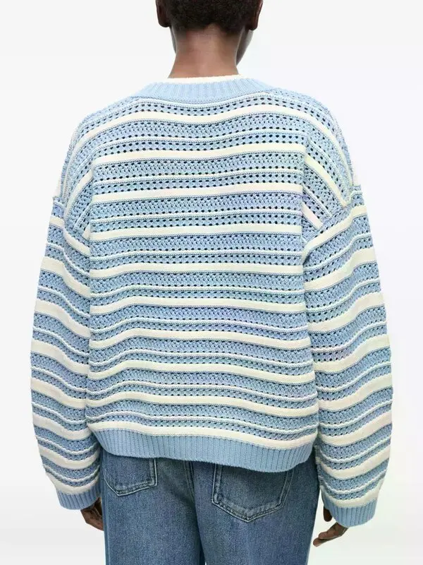 GANNI Striped Sweater