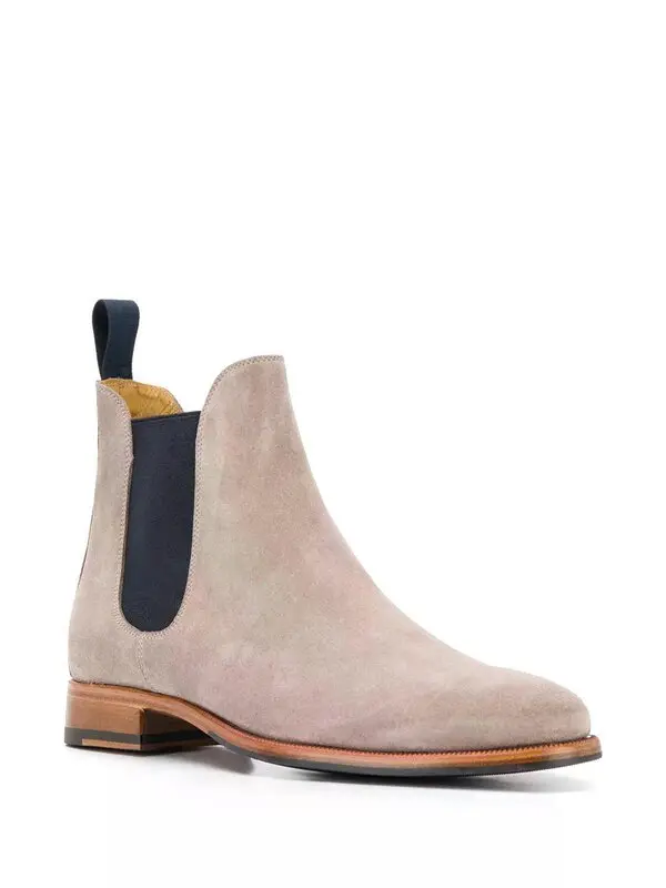 SCAROSSO Giancarlo Suede Ankle Boots - Grey