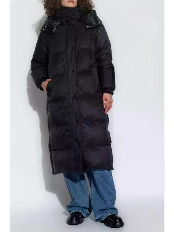 YVES SALOMON Reversible Parka Coat With Detachable Hood
