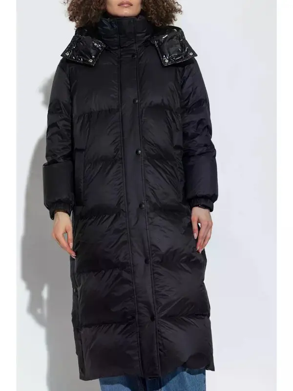 YVES SALOMON Reversible Parka Coat With Detachable Hood