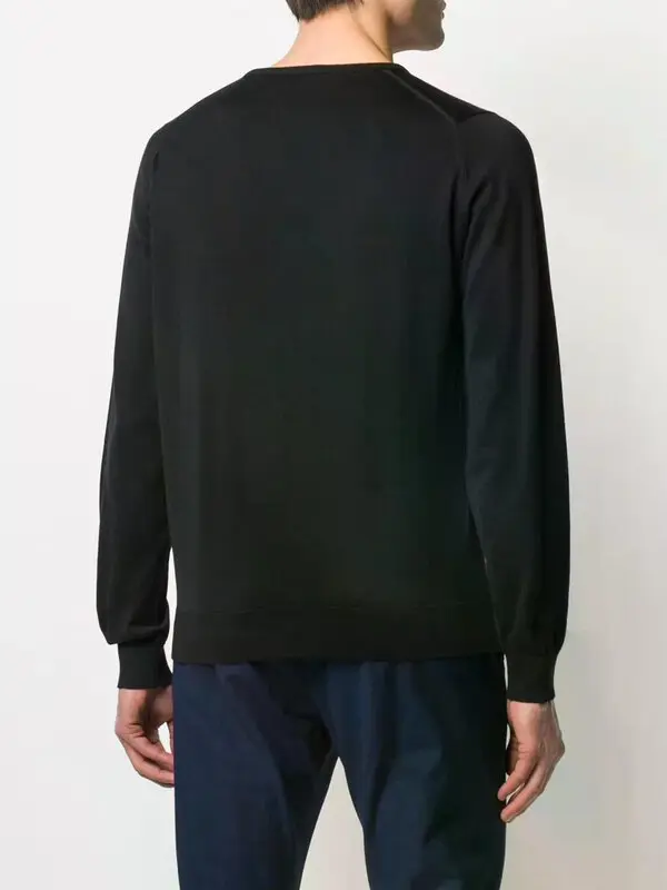 John Smedley Fine-knit Cotton Jumper - Black