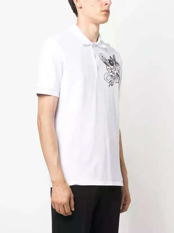 Philipp Plein Snake Cotton Polo Shirt