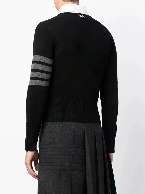 Thom Browne 4-bar Stripe Button-up Cardigan