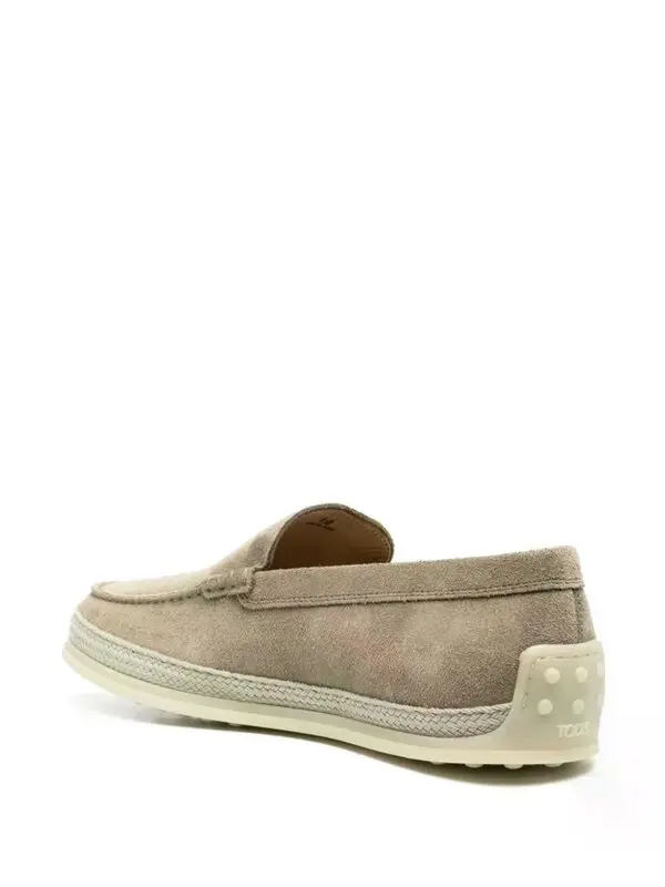 TOD'S Round-toe Slip-on Loafers - Neutrals