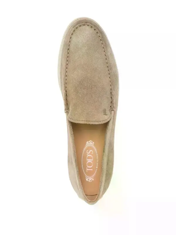 TOD'S Round-toe Slip-on Loafers - Neutrals
