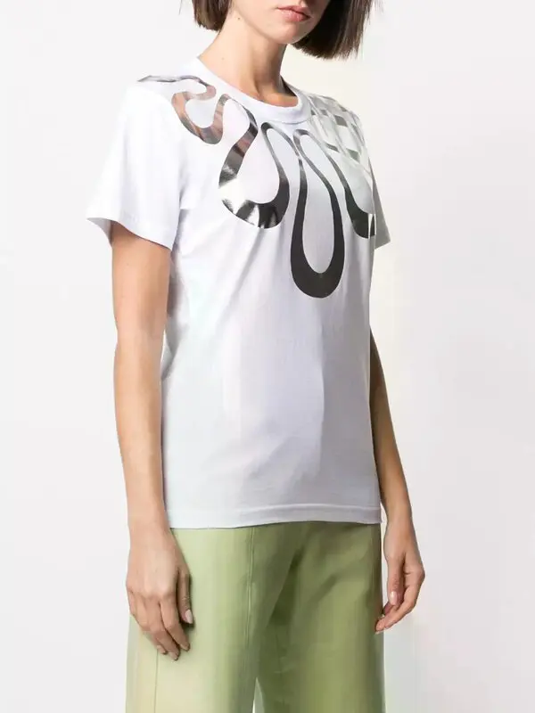 10 CORSO COMO Metallic Graphic-print T-shirt