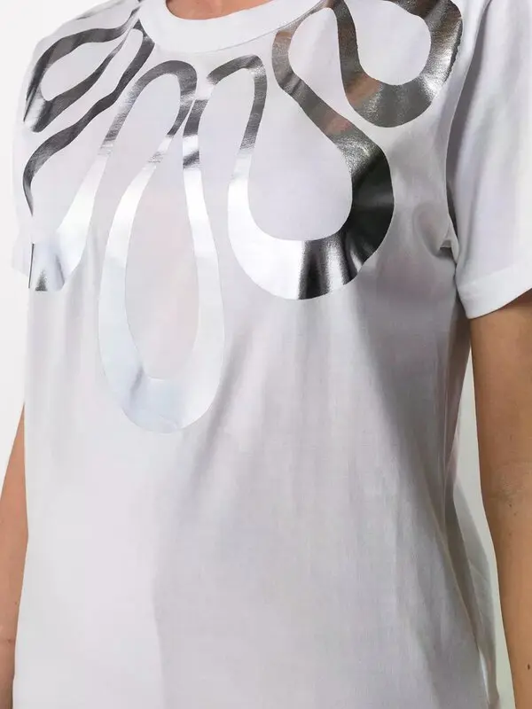 10 CORSO COMO Metallic Graphic-print T-shirt