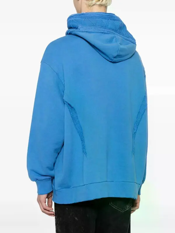 Undercover Embroidered Trim Cotton Hoodie