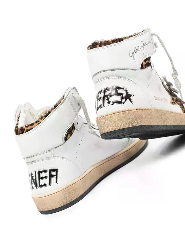 GOLDEN GOOSE Sky-star High-top Sneakers - White