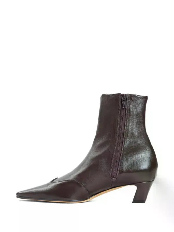 Khaite 40mm Nevada Ankle Boots - Brown