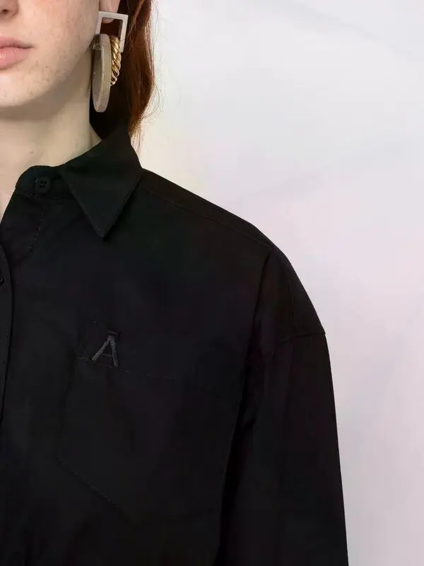 ANDREĀDAMO Cropped Cotton Shirt