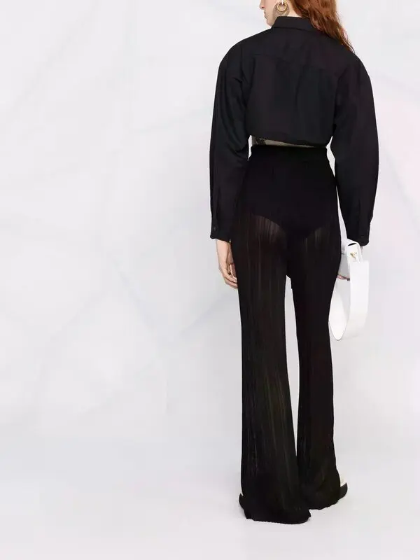ANDREĀDAMO Cropped Cotton Shirt