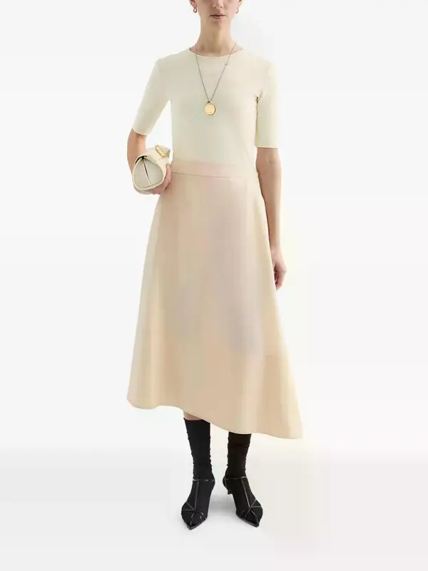 JIL SANDER Wool Asymmetric Skirt