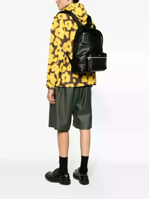 Sandro Logo-stamp Top-handle Backpack - Black