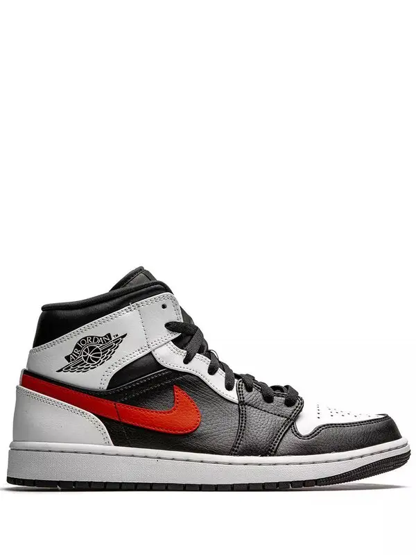 JORDAN Air 1 Mid Chile Red Sneakers - Black