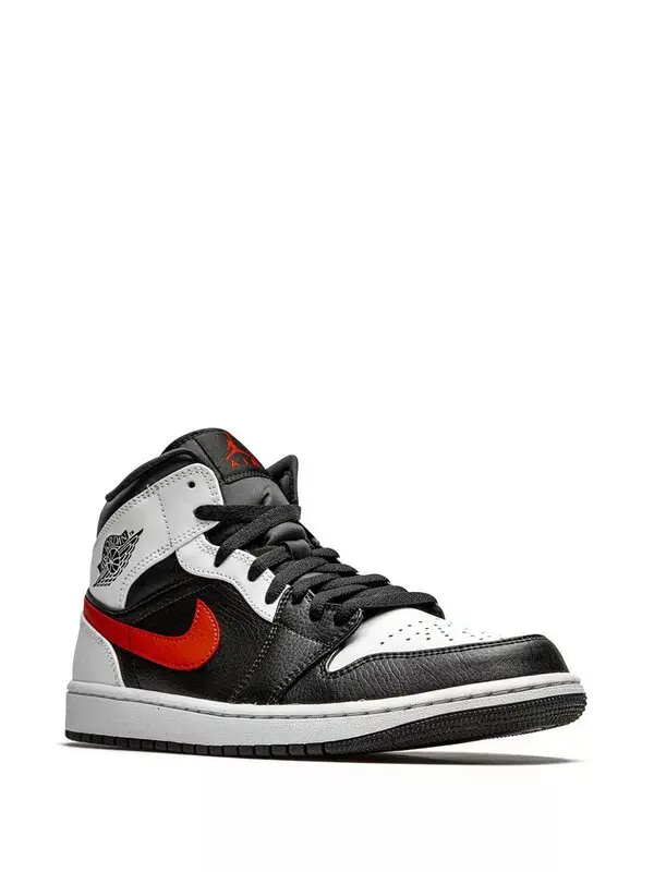 JORDAN Air 1 Mid Chile Red Sneakers - Black