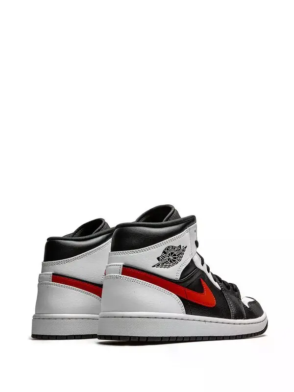 JORDAN Air 1 Mid Chile Red Sneakers - Black