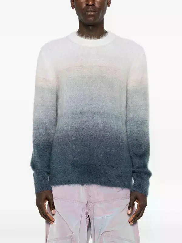 Off-White Arrows Ombré Brushed Jumper - Grey