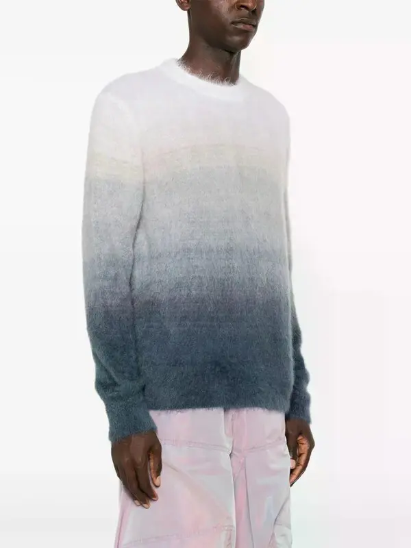 Off-White Arrows Ombré Brushed Jumper - Grey