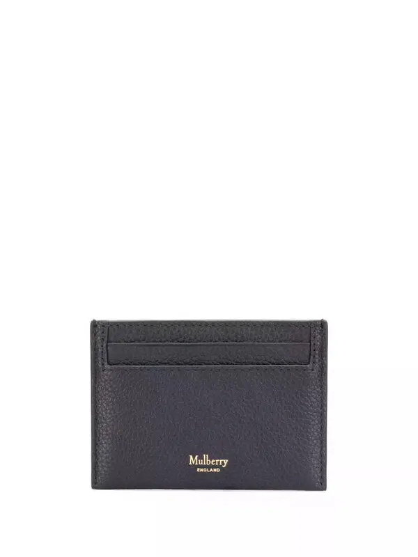 Mulberry Embossed Logo Cardholder - Black