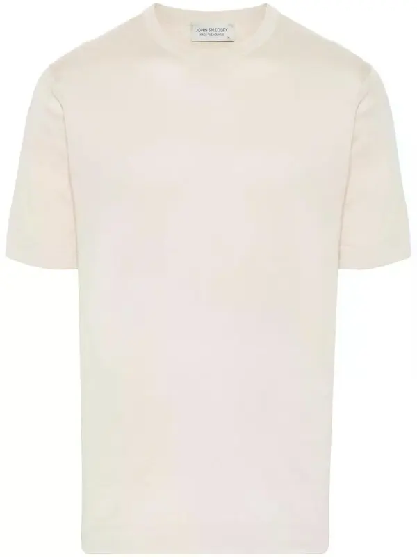 John Smedley Fine-knit Cotton T-shirt - Neutrals