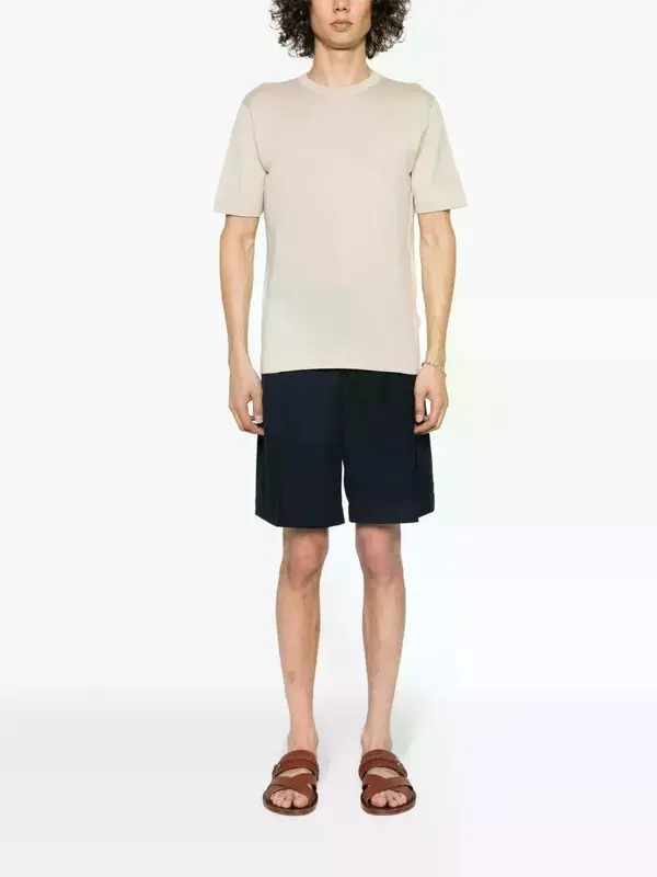 John Smedley Fine-knit Cotton T-shirt - Neutrals