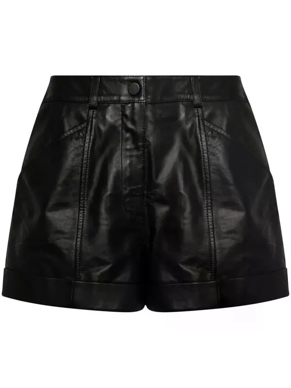 YVES SALOMON Leather Shorts