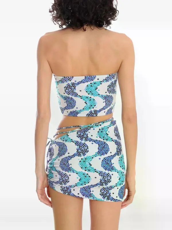AMIR SLAMA Ruched Mini Skirt