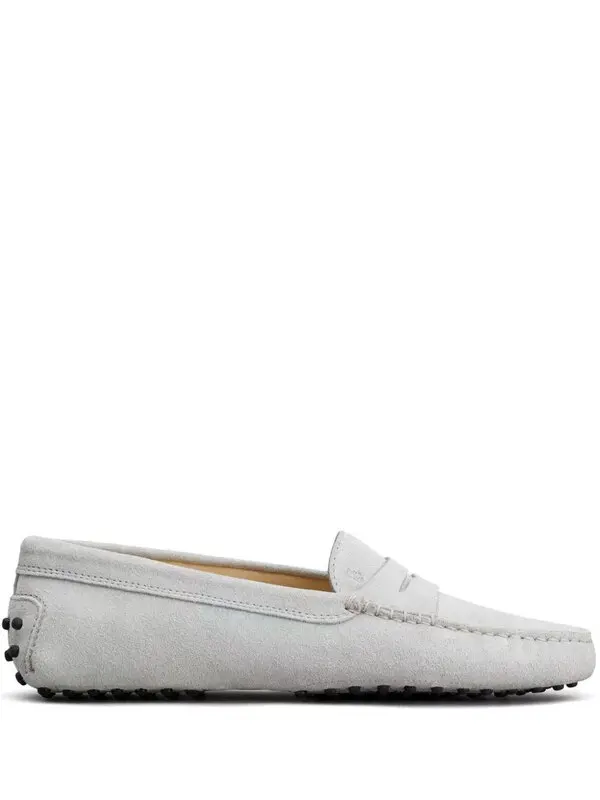 TOD'S Leather Loafers - Grey