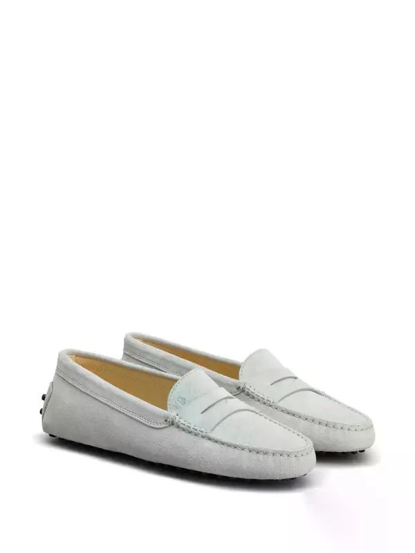 TOD'S Leather Loafers - Grey
