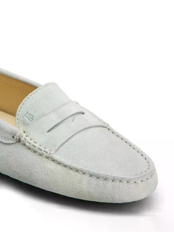TOD'S Leather Loafers - Grey