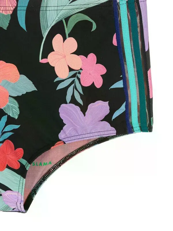 AMIR SLAMA Print Hibiscus Swimming Trunks