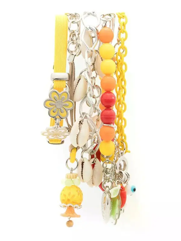 AMIR SLAMA Multi-chain Stack Bracelet - Multicolour
