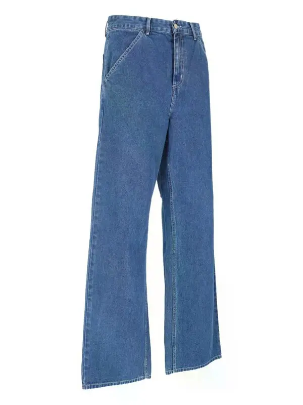 Carhartt Work In Progress Logo-patch Wide Leg Jeans