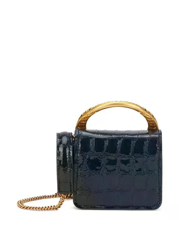 Roberto Cavalli Roar Embossed Tote Bag - Blue