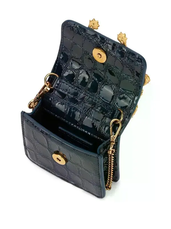 Roberto Cavalli Roar Embossed Tote Bag - Blue